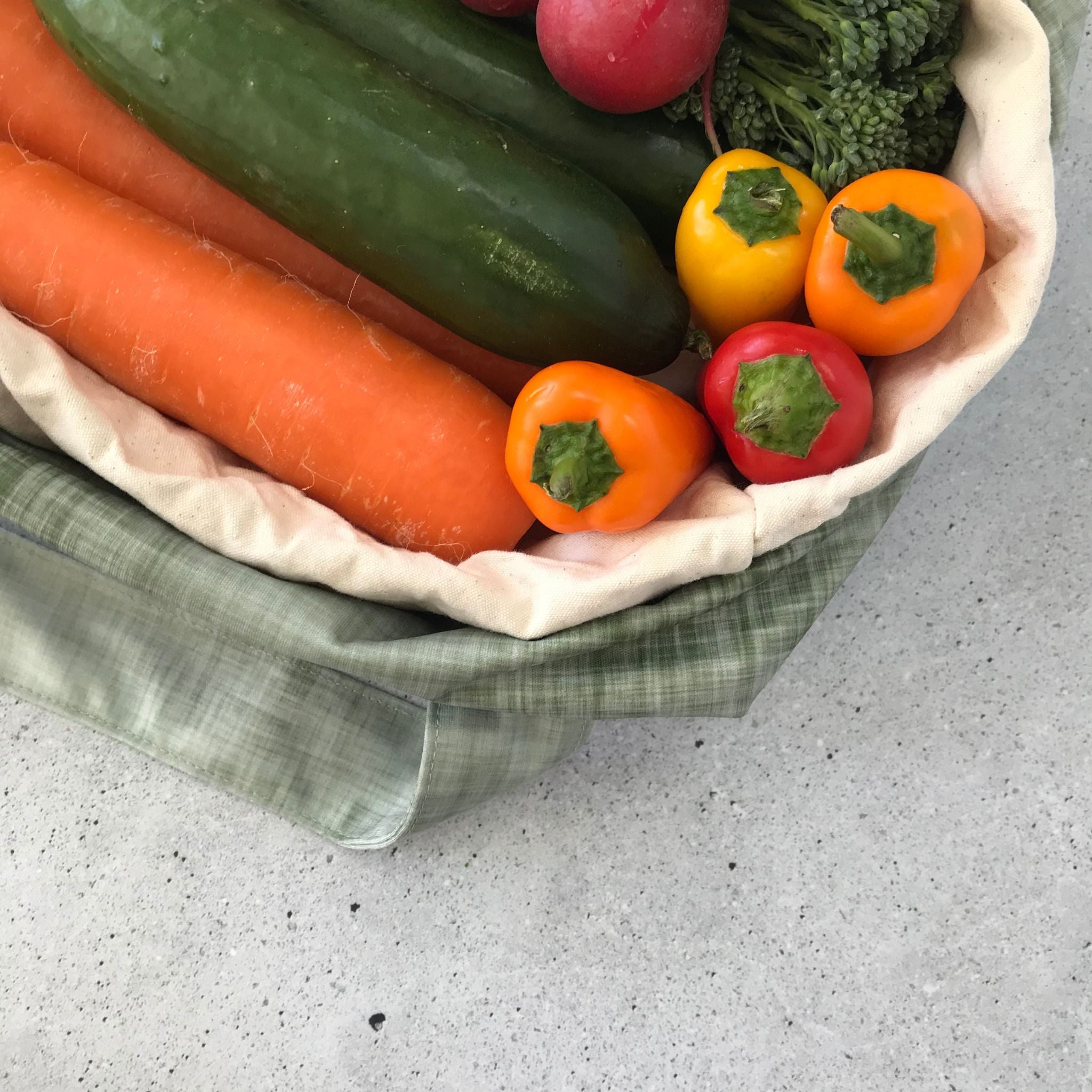 Produce Pod - reusable veggie bag for fridge - Gum Leaf – producepod.com.au
